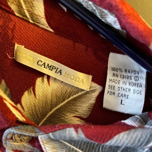 Moda Campia | Shirts | Mens Moda Campia Hawaiian Button Down Shirt ...